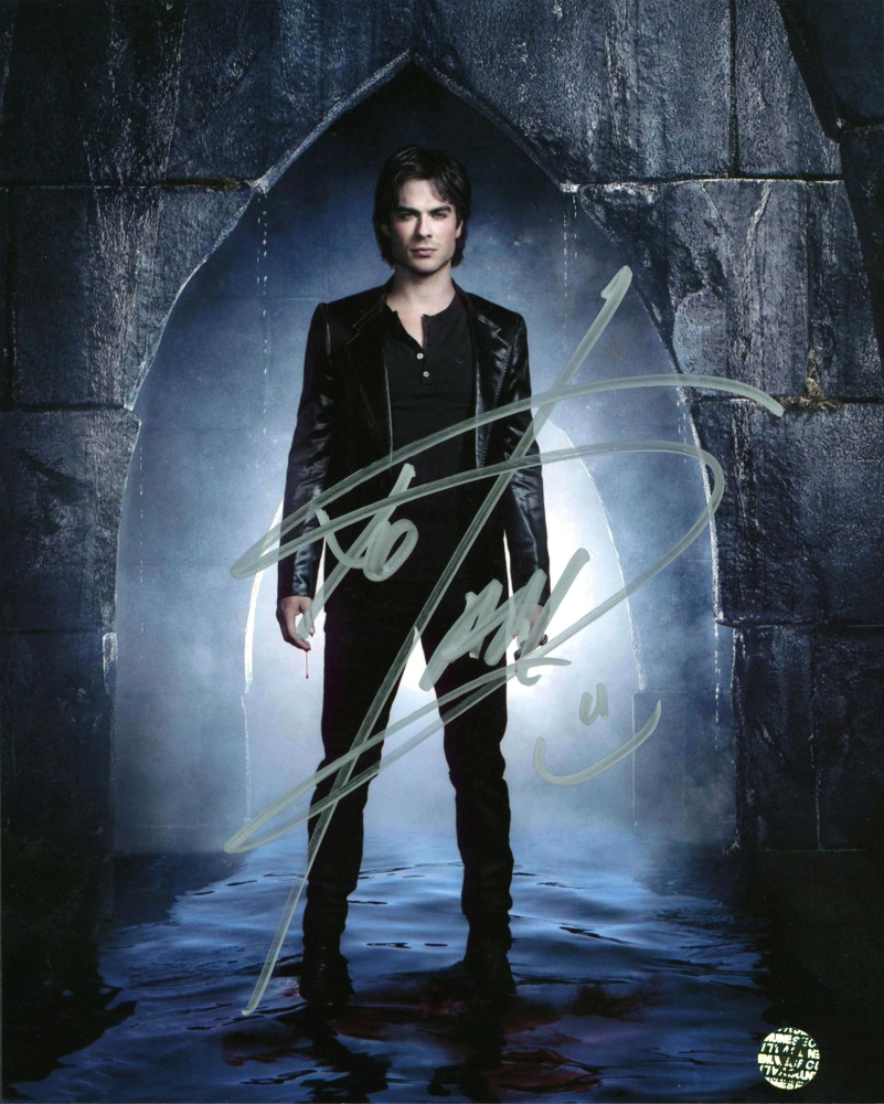 Ian Somerhalder Signed "The Vampire Diaries" 8x10 Photo (Wizard World ...