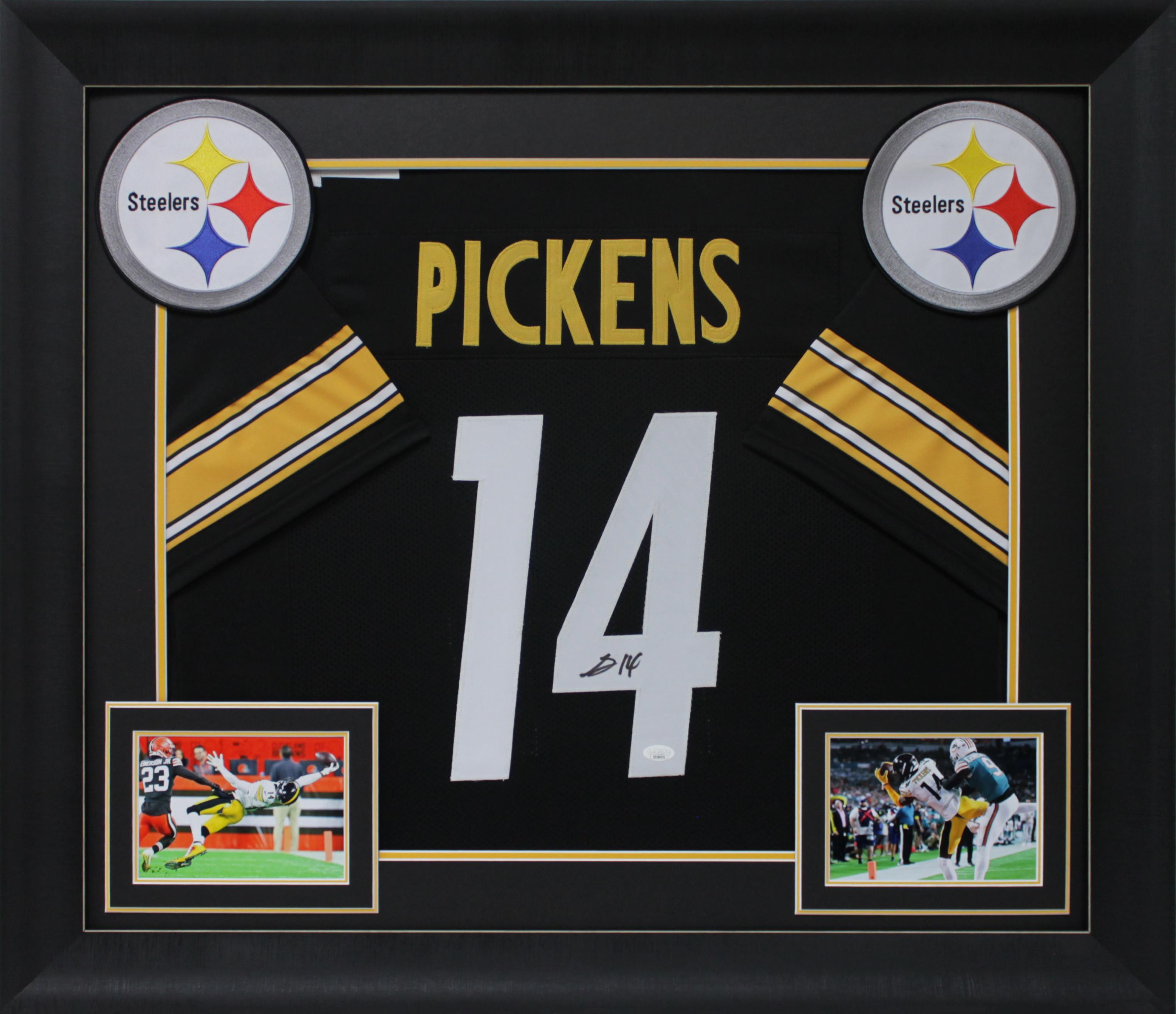 George Pickens Signed Custom Framed Jersey Display (JSA) | Pristine Auction