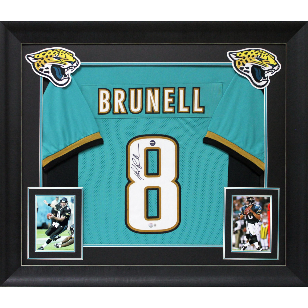 Mark Brunell Signed Custom Framed Jersey Display (Beckett) | Pristine ...