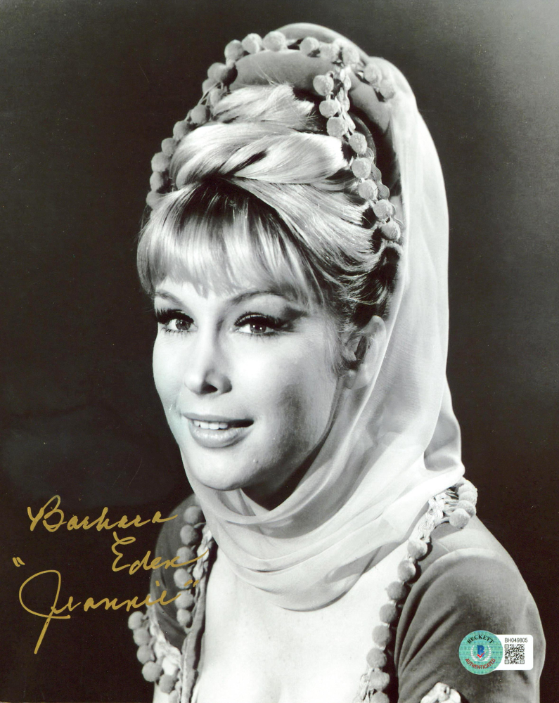 Barbara Eden Signed "I Dream of Jeannie" 8x10 Photo Inscribed "Jeannie" (Beckett) | Pristine Auction