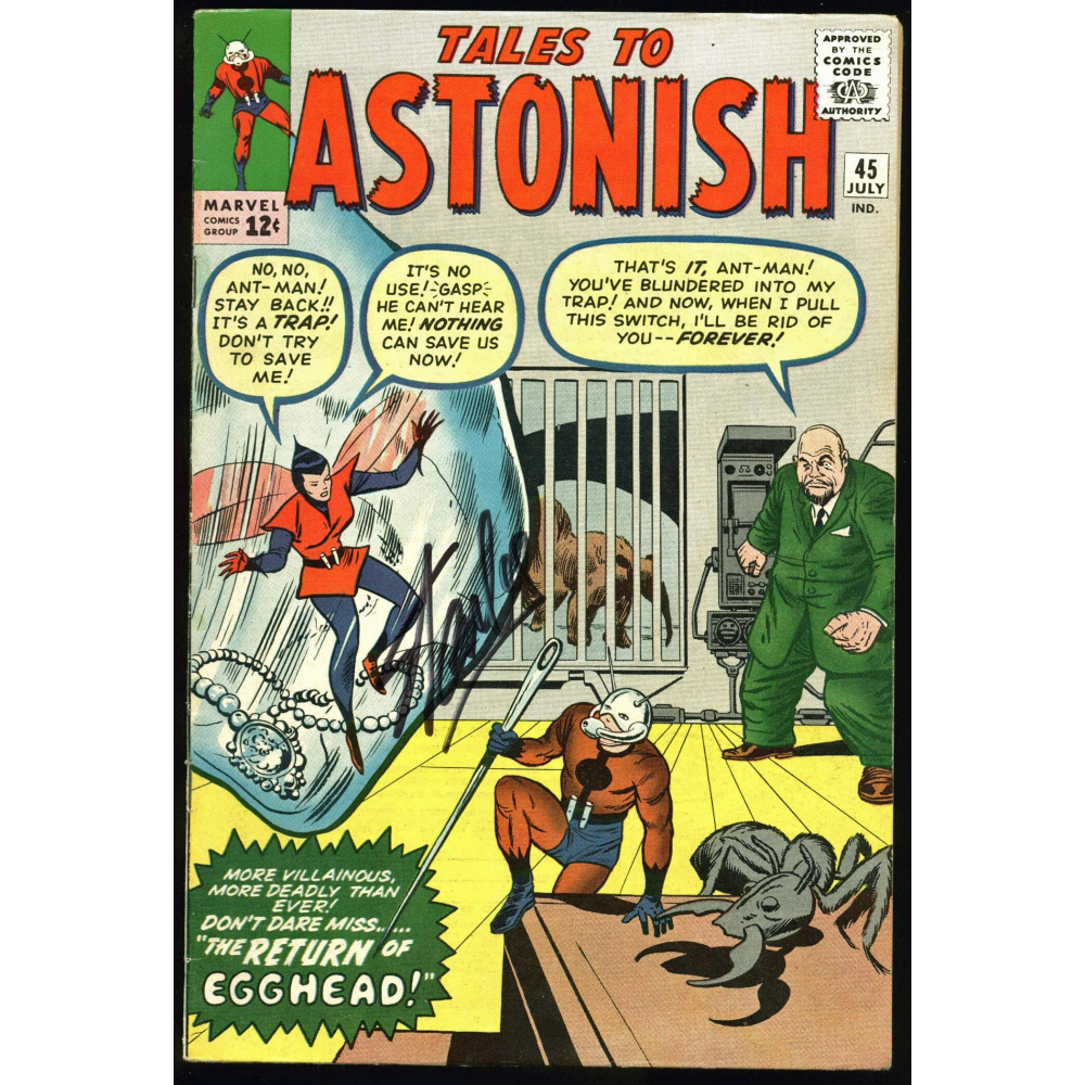 Stan Lee Signed "Tales To Astonish" #45 Marvel Comic Book (PSA ...