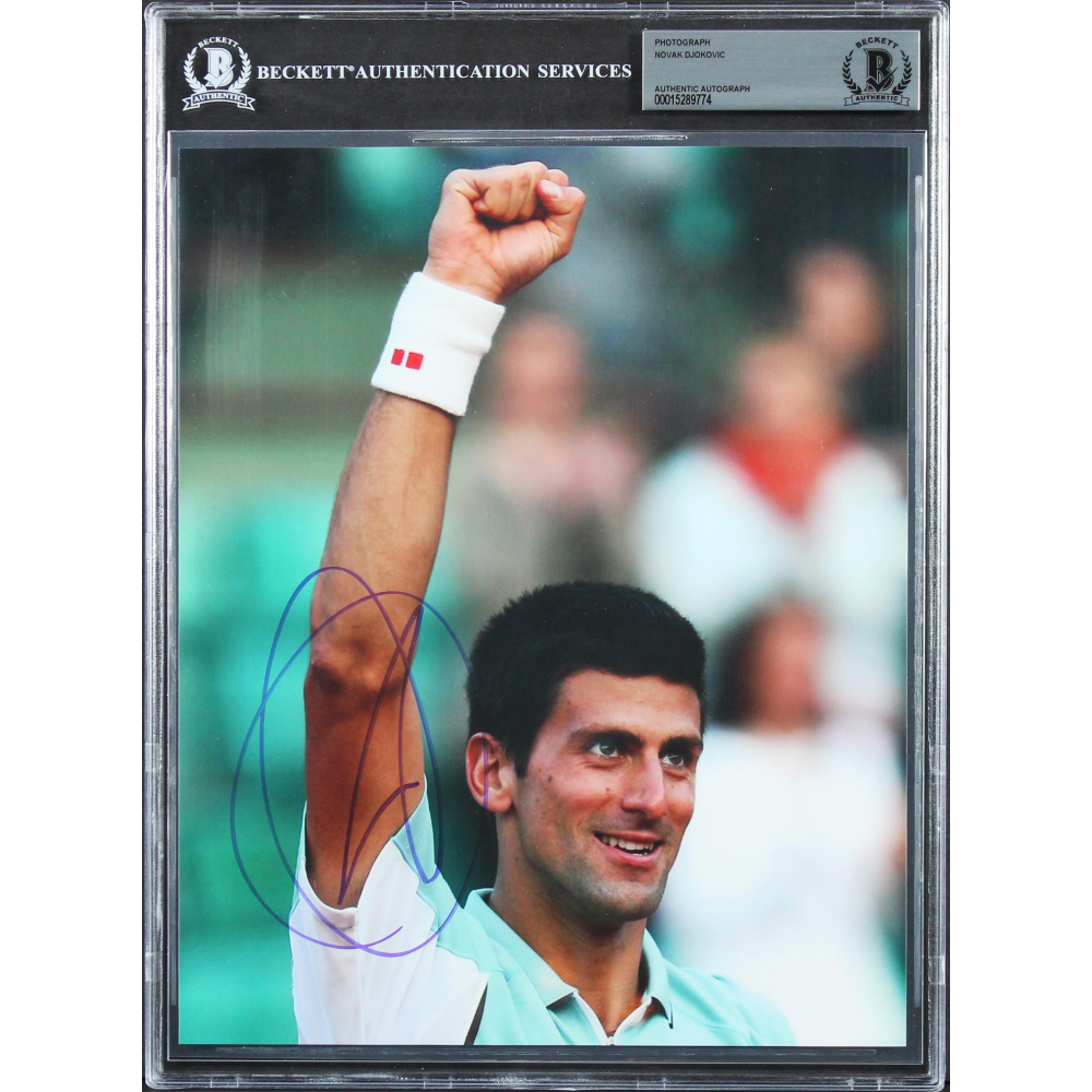 Novak Djokovic Signed 8x10 Photo (Beckett) | Pristine Auction