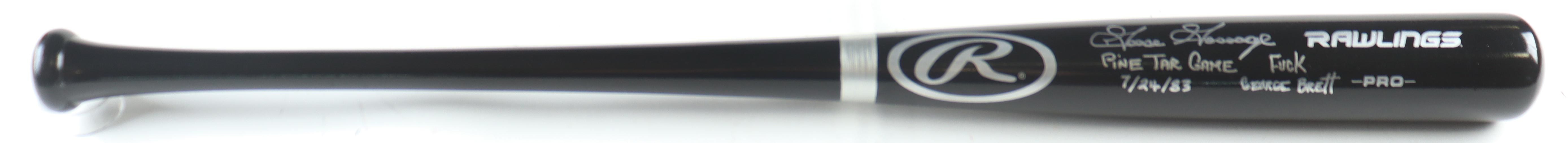 Goose Gossage Signed Rawlings Baseball Bat Inscribed "PINE TAR GAME 7 ...