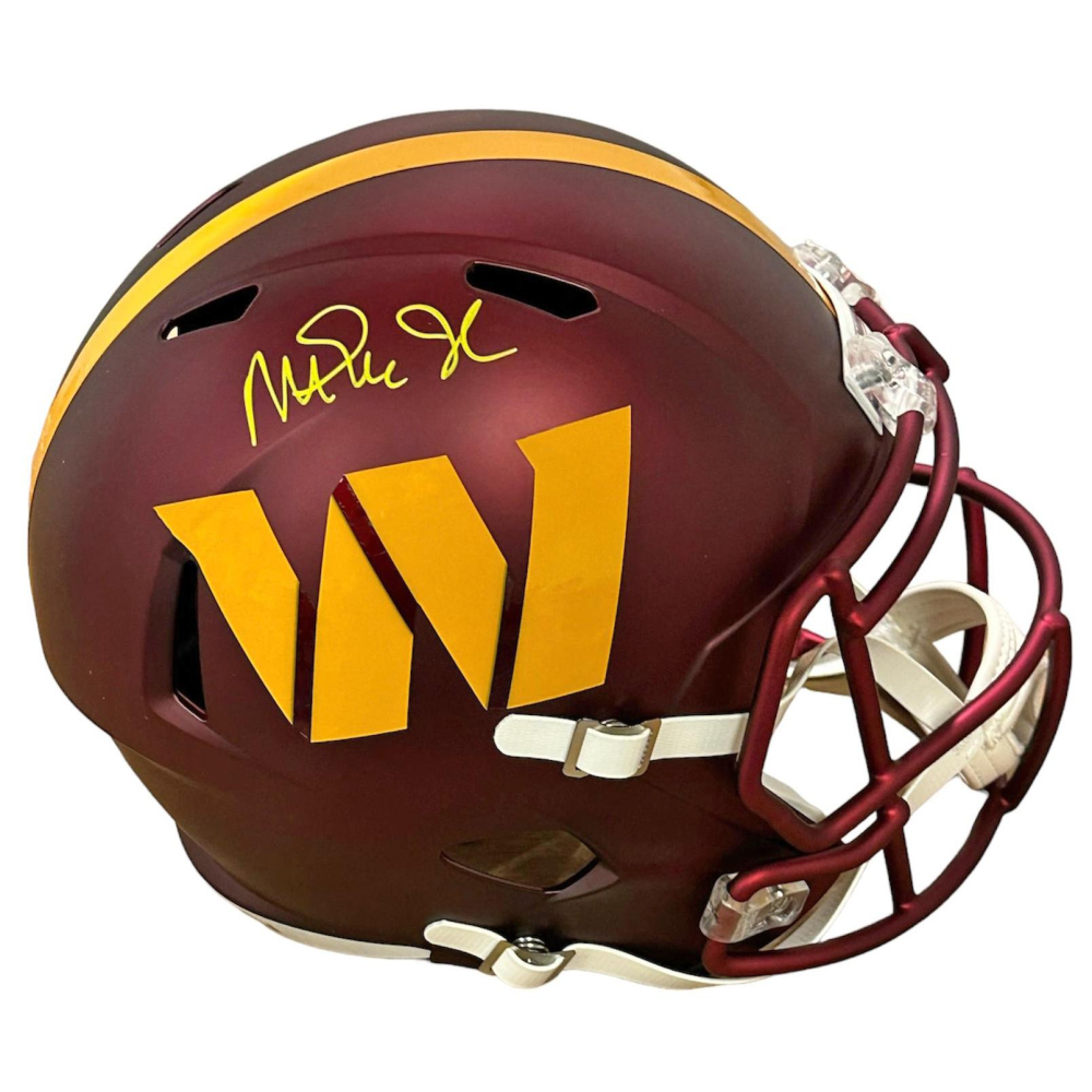 Magic Johnson Signed Commanders Full Size Flash Alternate Speed Helmet ...