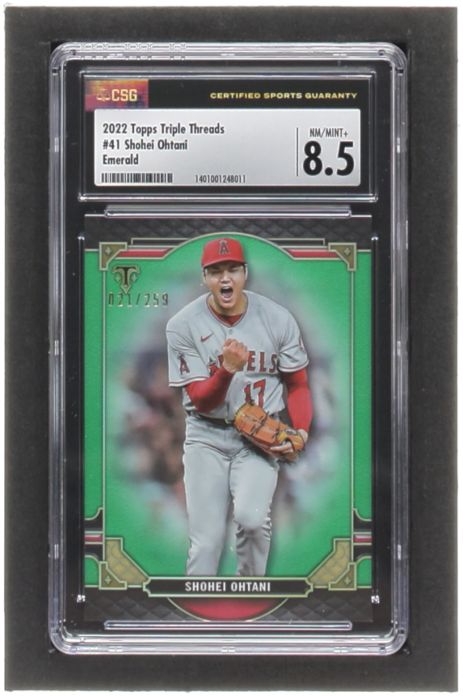 Shohei Ohtani 2022 Topps Triple Threads Emerald #41 #21/259 (CSG 8.5 ...