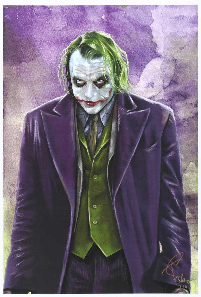 The Joker | Heath Ledger - Batman - DC Comics 13x19 Signed Lithograph ...