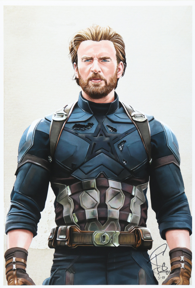Captain America | Chris Evans - Marvel Comics 13x19 Signed Lithograph ...