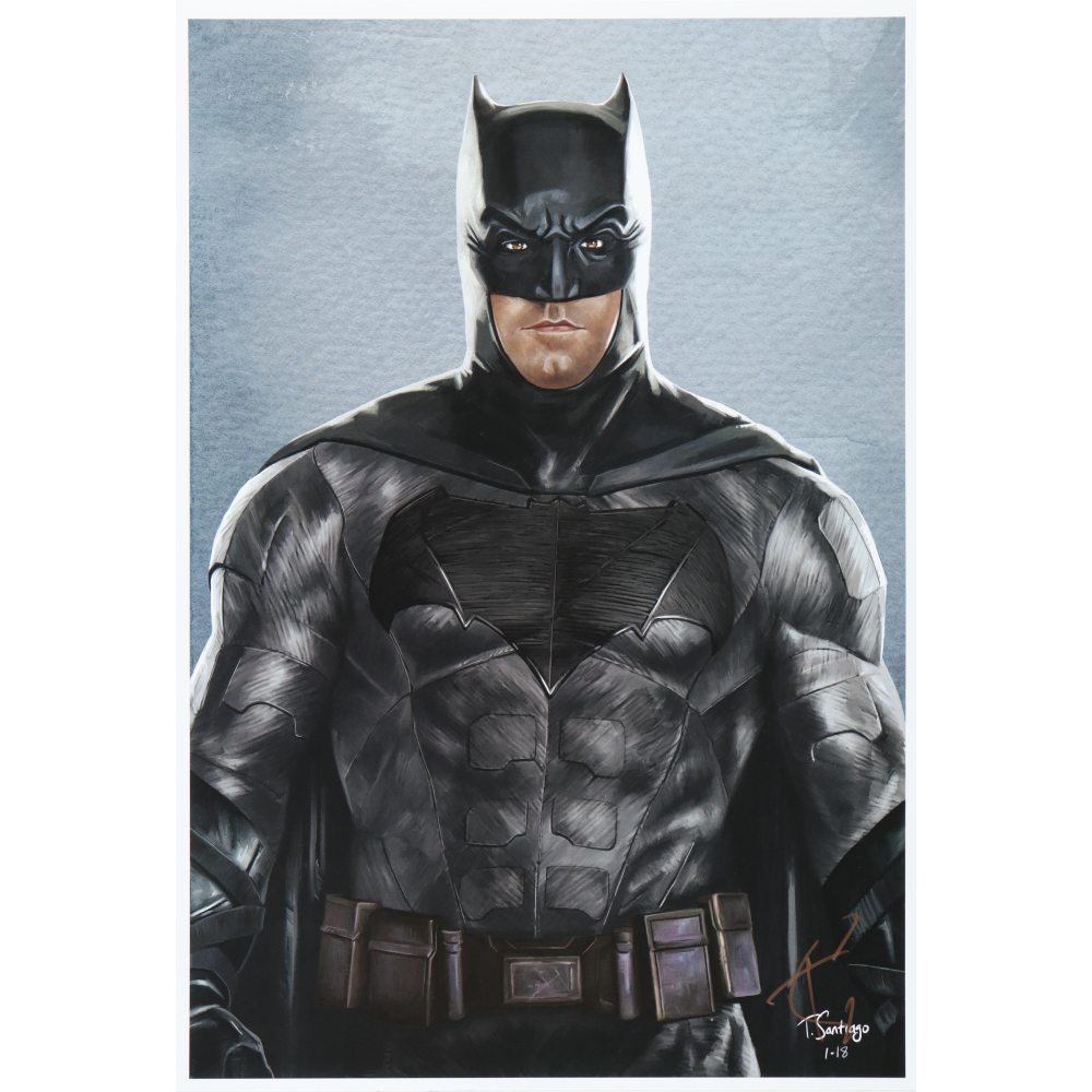Batman - DC Comics 13x19 Signed Lithograph by Tony Santiago (PA ...