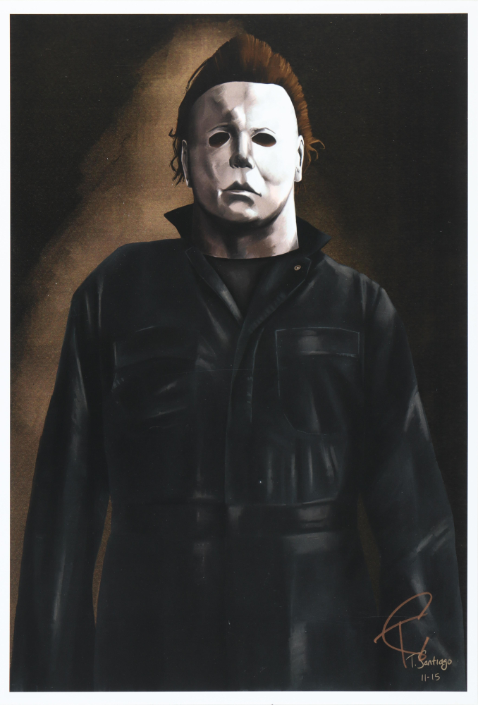 Michael Meyers - "Halloween" 13x19 Signed Lithograph by Tony Santiago ...