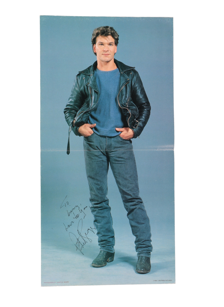 Patrick Swayze Signed 12x24 Dirty Dancing Photo with Personal ...