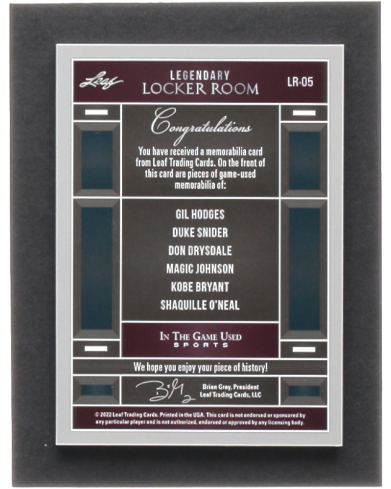 2022 ITG Used Sports Legendary Locker Room Materials Red Pattern #LLR05 ...