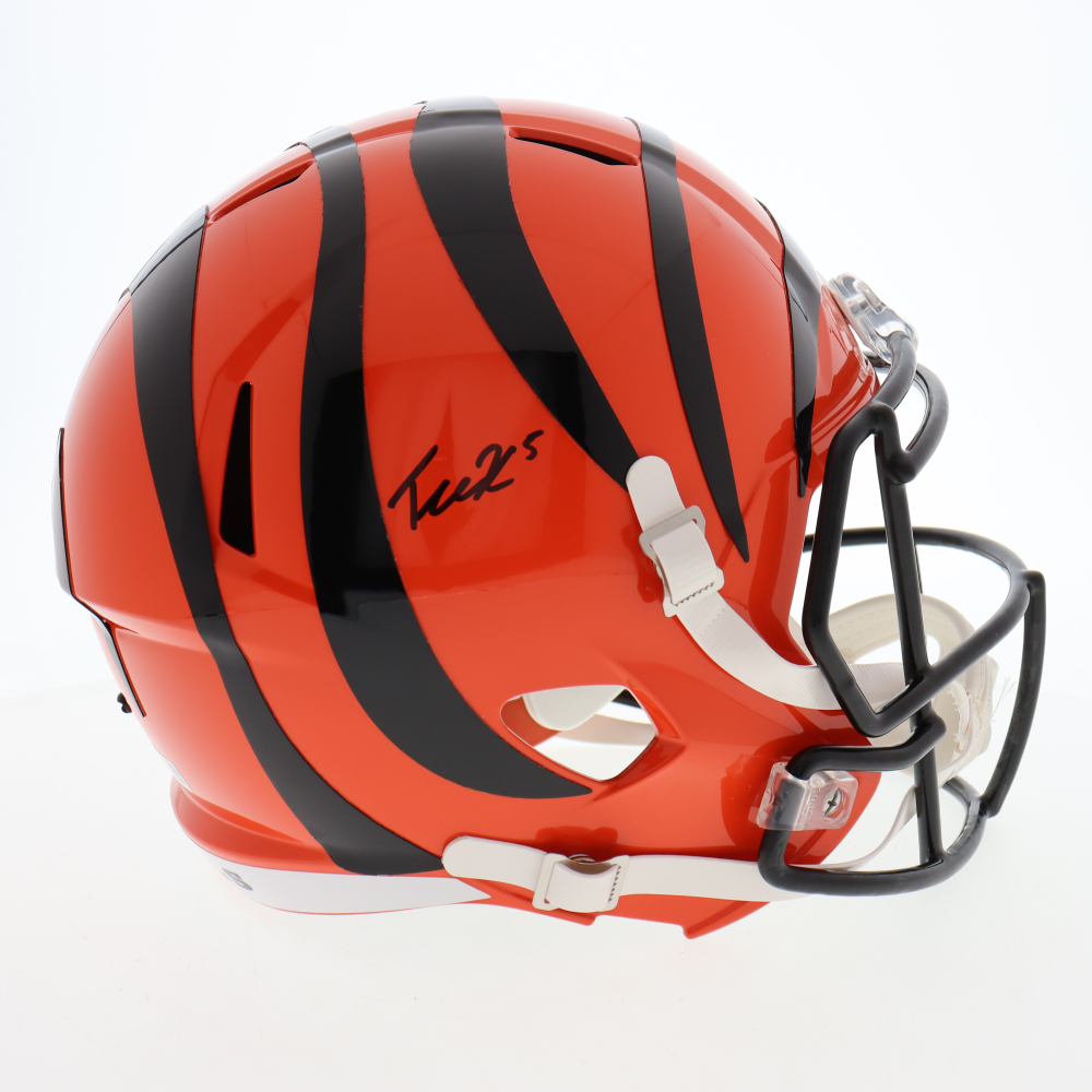 Tee Higgins Signed Bengals Full-Size Speed Helmet (Beckett) | Pristine ...