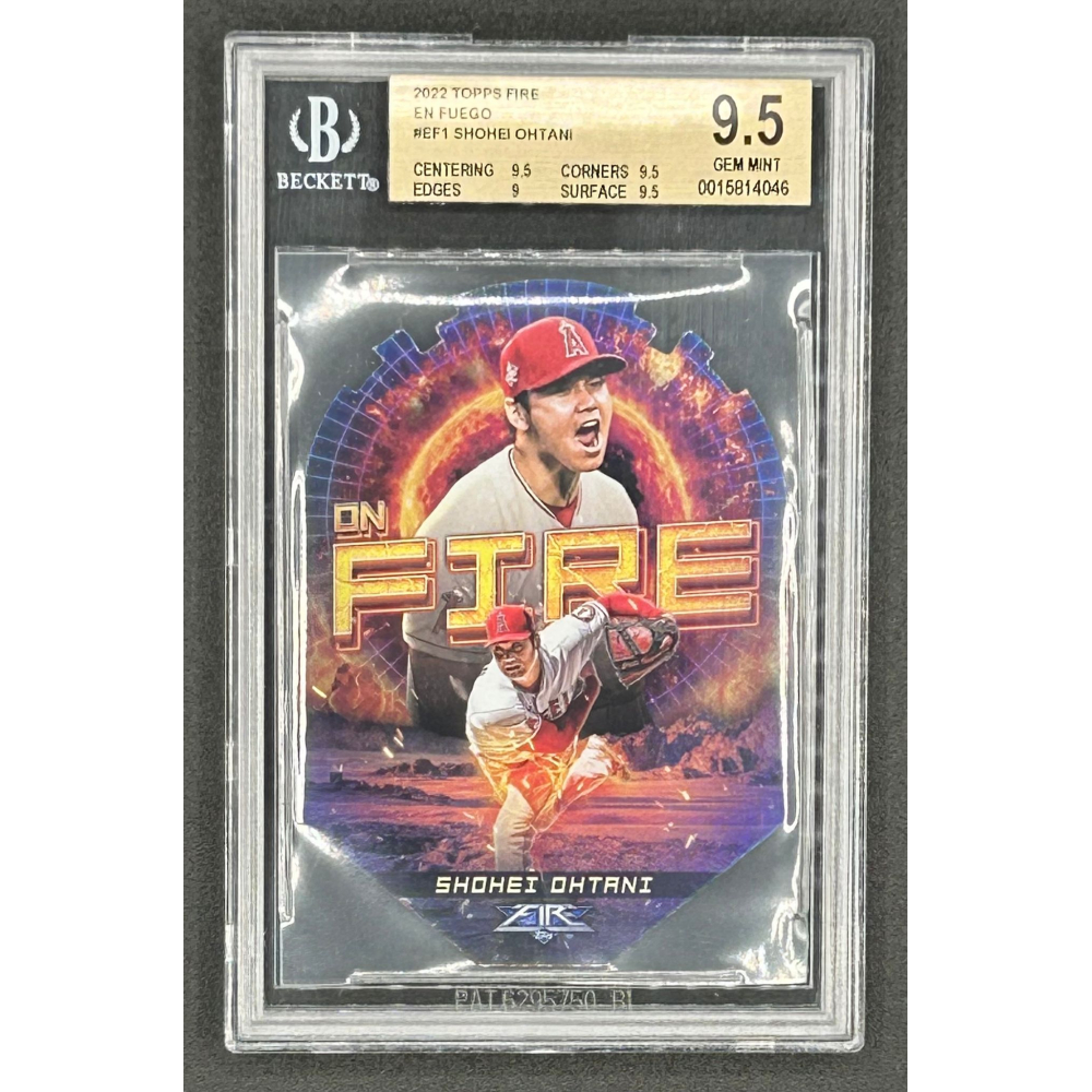 Shohei Ohtani 2022 Topps Fire En Fuego #EF1 (BGS 9.5) | Pristine Auction