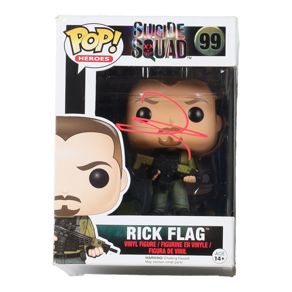 Joel Kinnaman Signed "Suicide Squad" #99 Rick Flag Funko Pop! Vinyl ...
