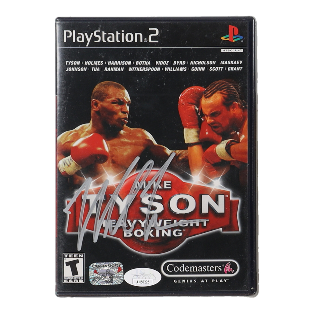 Mike Tyson Signed "Mike Tyson Heavyweight Boxing" Nintendo Game Case ...