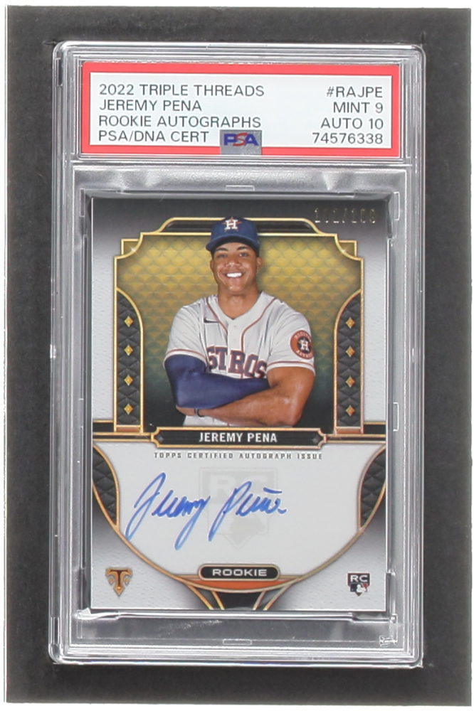 Jeremy Pena 2022 Topps Triple Threads Rookie Autographs #RAJPE #191/199 ...
