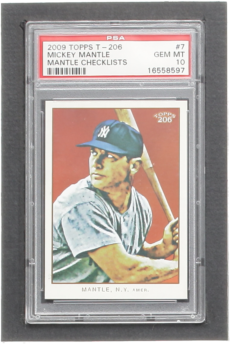 Mickey Mantle 2009 Topps 206 Checklists #7 (PSA 10) | Pristine Auction
