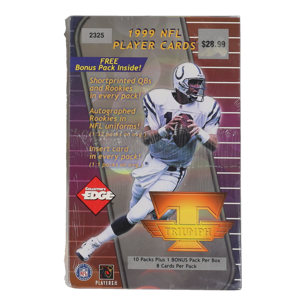 1999 Collector's Edge Triumph Football Hobby Box with (10) Packs ...
