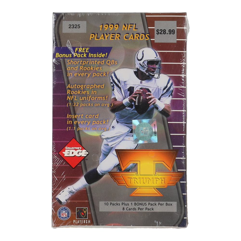1999 Collector's Edge Triumph Football Hobby Box with (10) Packs ...
