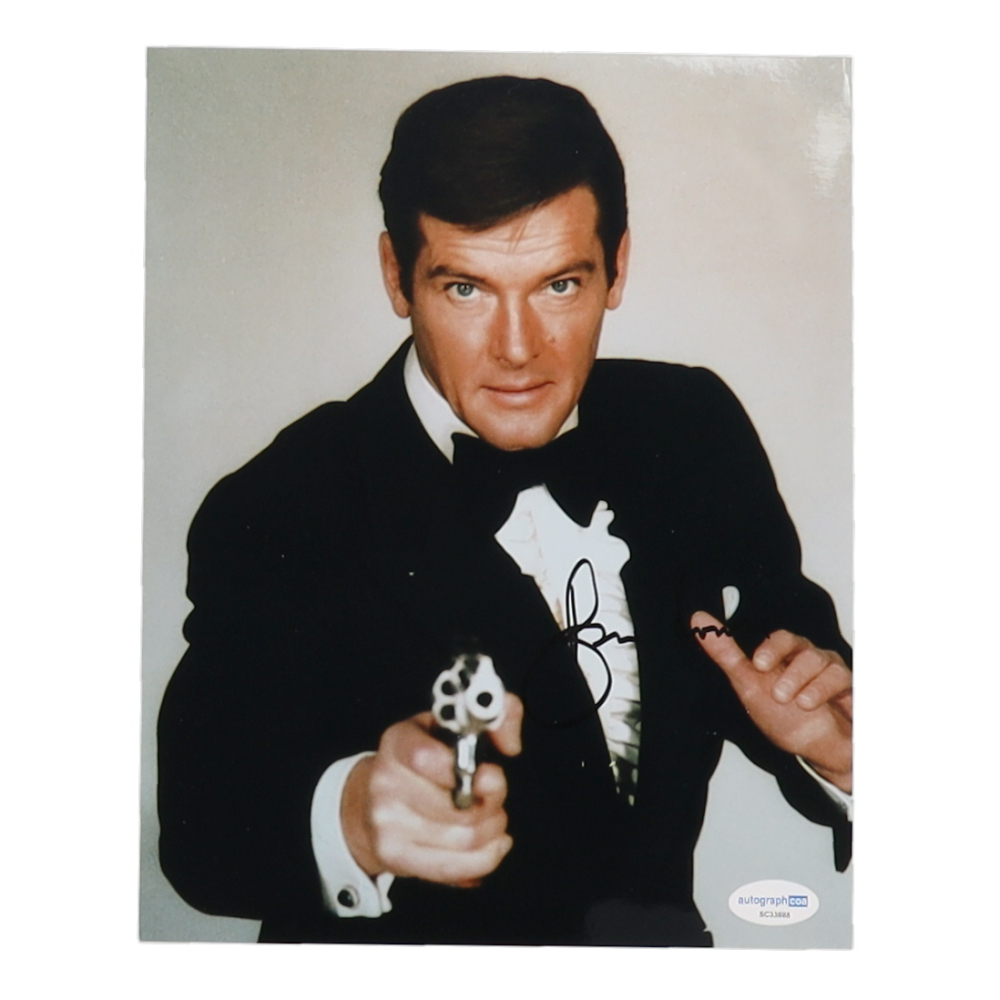 Roger Moore Signed "Live and Let Die" 8x10 Photo (ACOA) | Pristine Auction