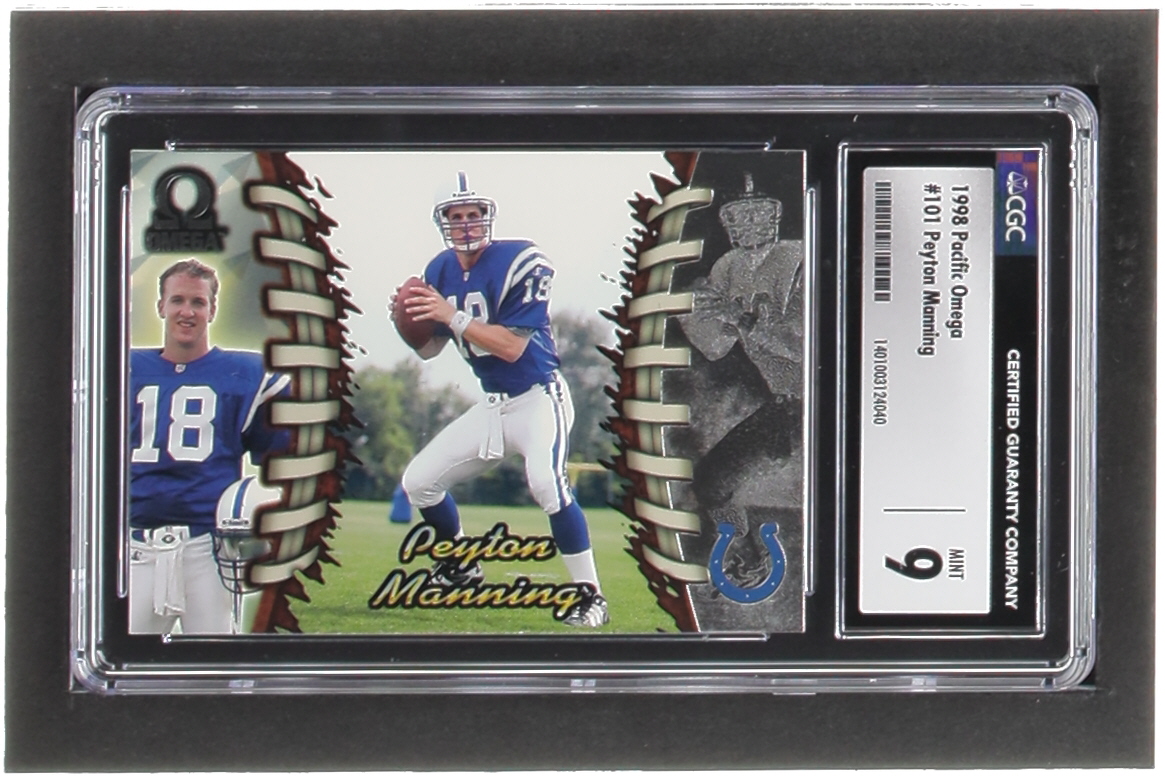 Peyton Manning 1998 Pacific Omega #101 RC (CGC 9) | Pristine Auction