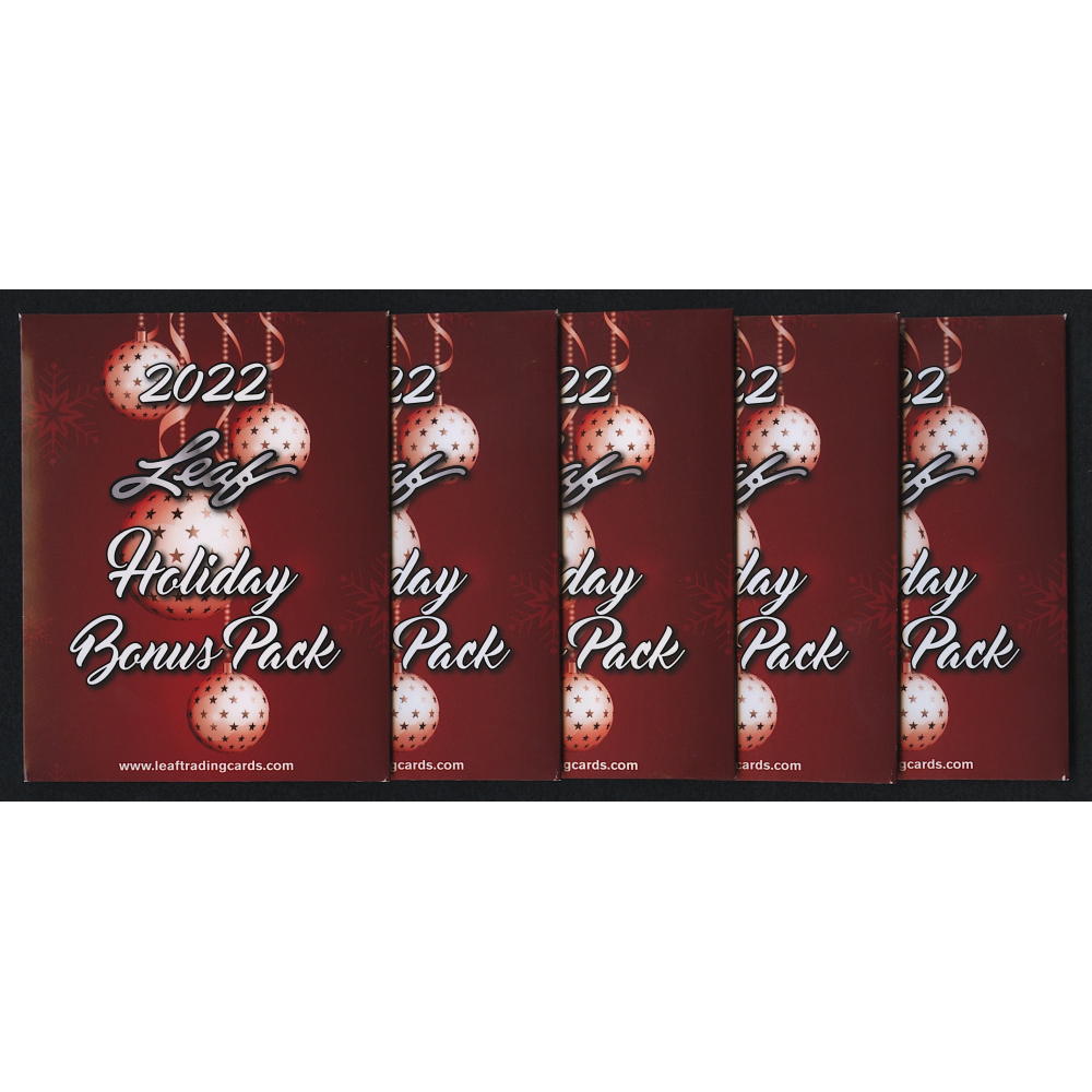2022 Leaf Multisport Holiday Bonus 5-Pack Lot | Pristine Auction