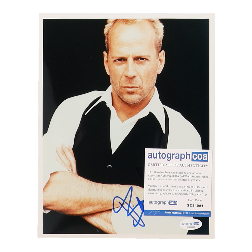 Bruce Willis Signed 8x10 Photo (ACOA) | Pristine Auction