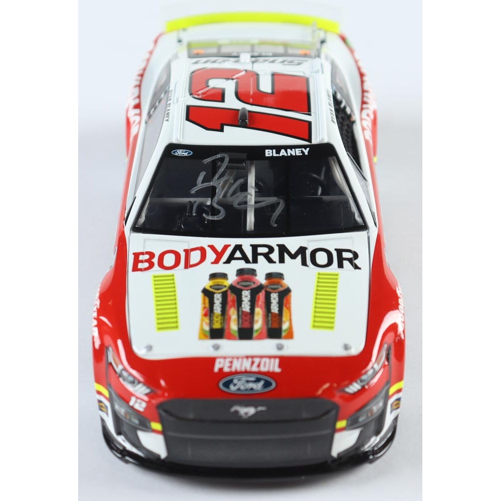 Ryan Blaney Signed LE NASCAR #12 BodyArmor 2022 Mustang - 1:24 Premium ...