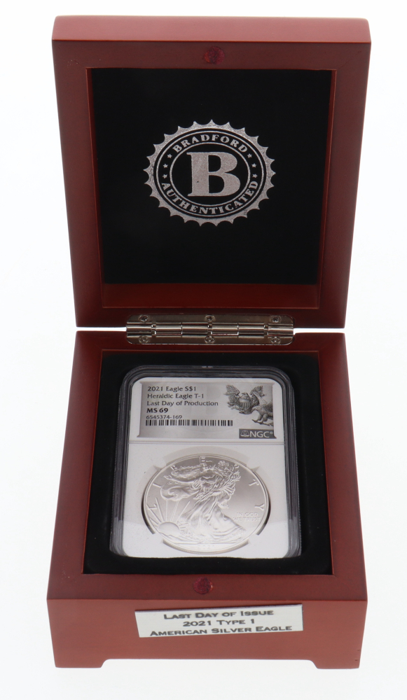 2021-S American Silver Eagle Dollar - Heraldic Eagle Type 1 - Last Day ...