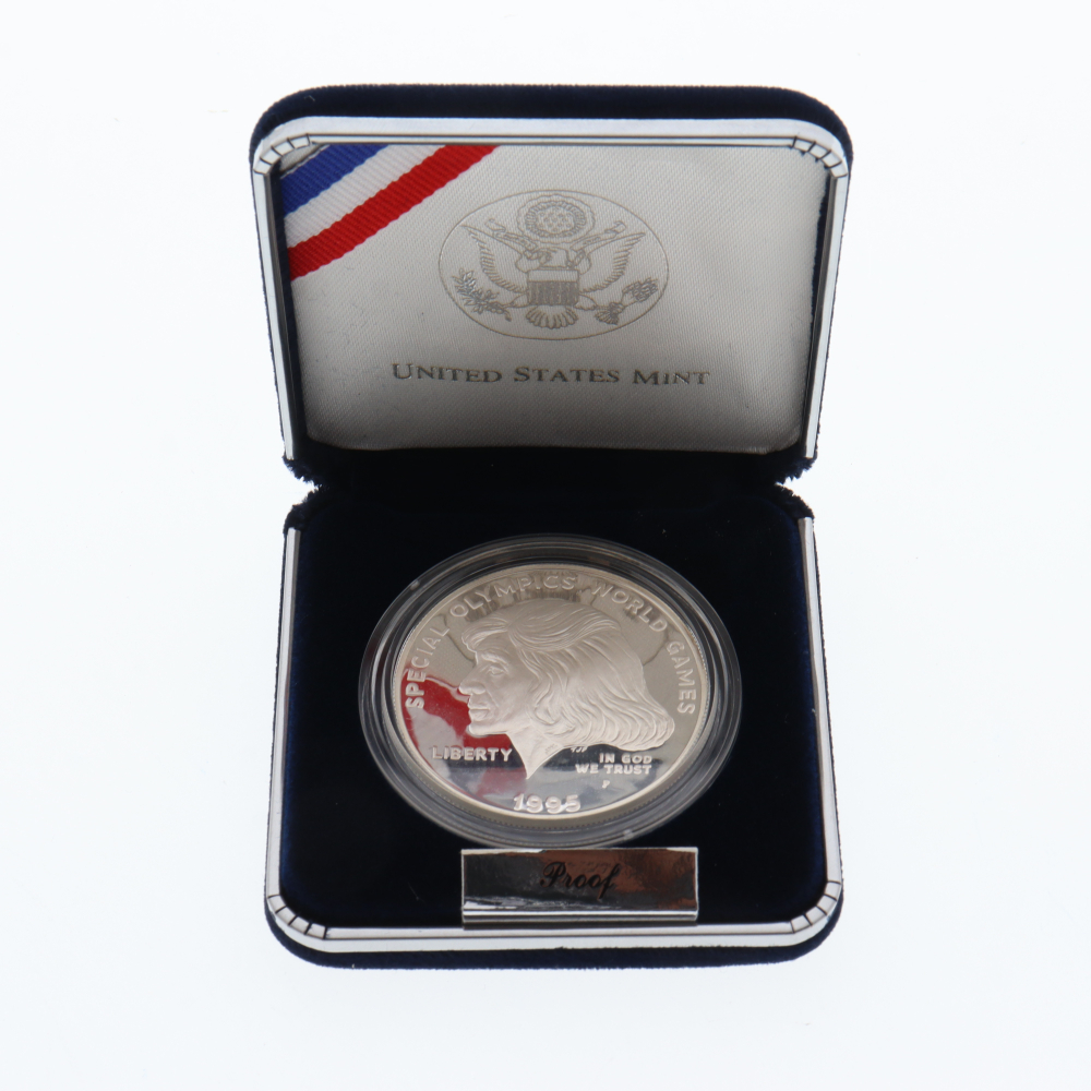 1995 Special Olympics Commemorative Silver Dollar Proof Coin with ...