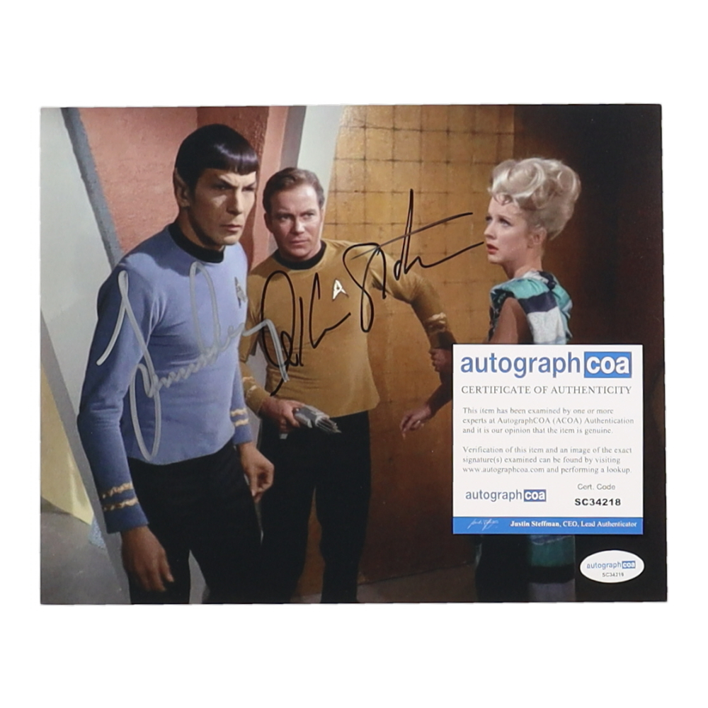 William Shatner & Leonard Nimoy Signed "Star Trek" 8x10 Photo (ACOA) | Pristine Auction