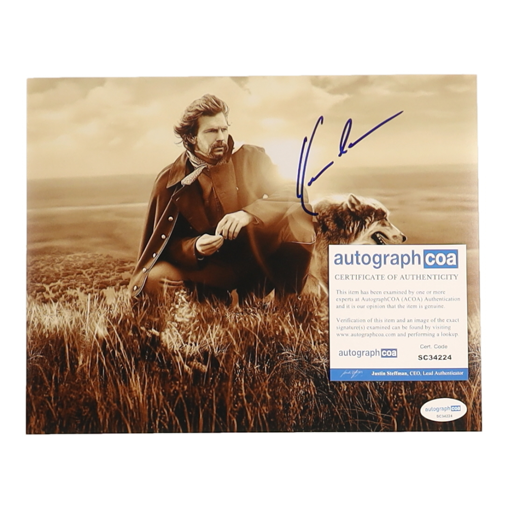 Kevin Costner Signed "Dances With Wolves" 8x10 Photo (ACOA) | Pristine ...