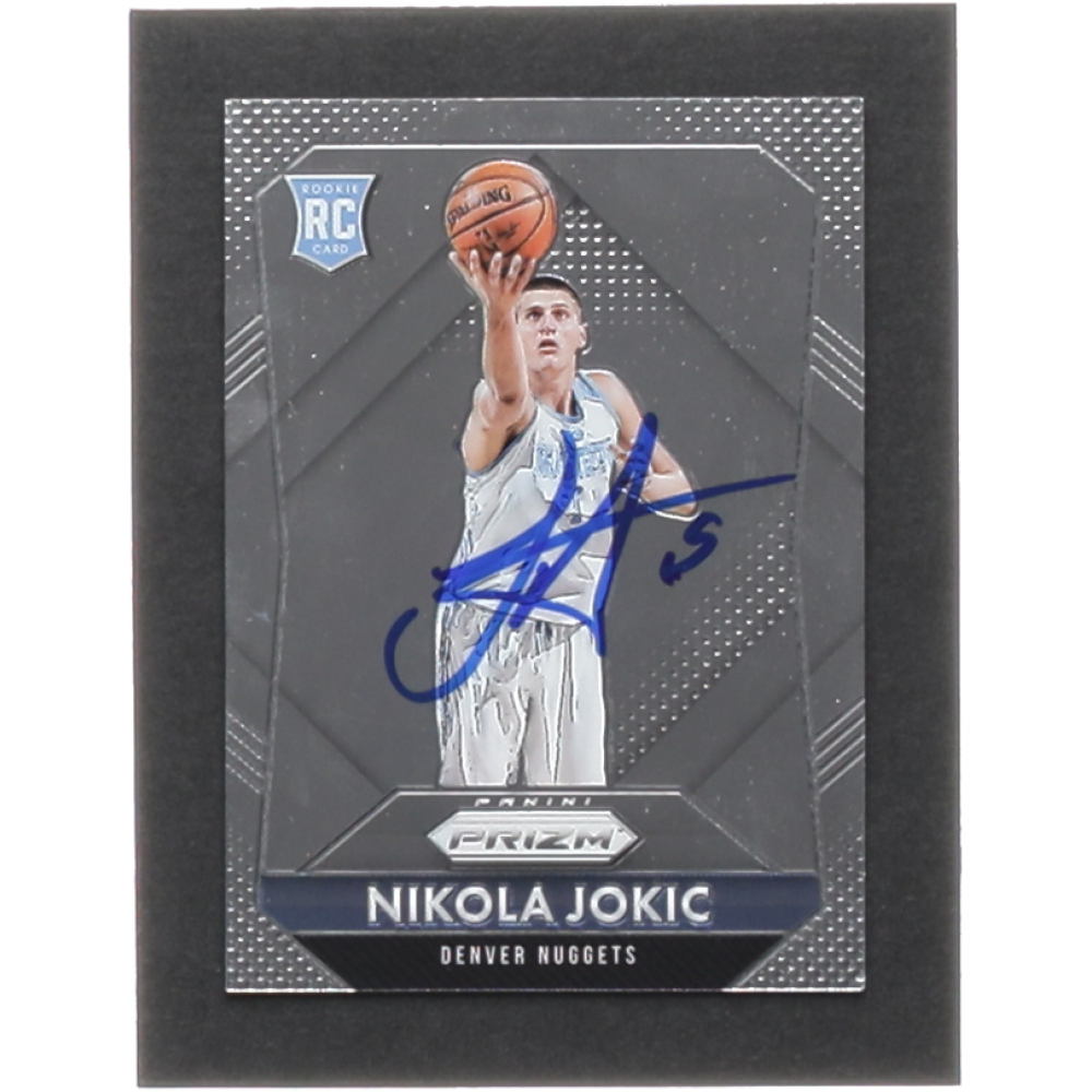 Nikola Jokic Signed 2015-16 Panini Prizm #335 RC (Jokic) | Pristine Auction
