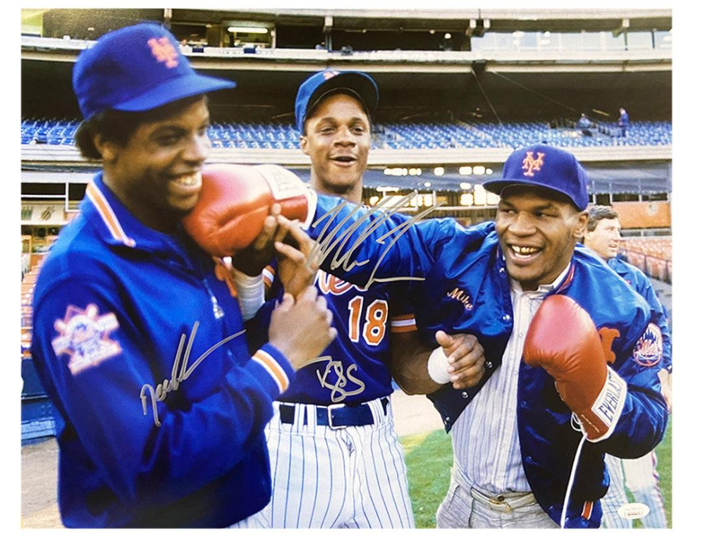 Mike Tyson, Doc Gooden & Darryl Strawberry Signed 16x20 Photo (JSA ...