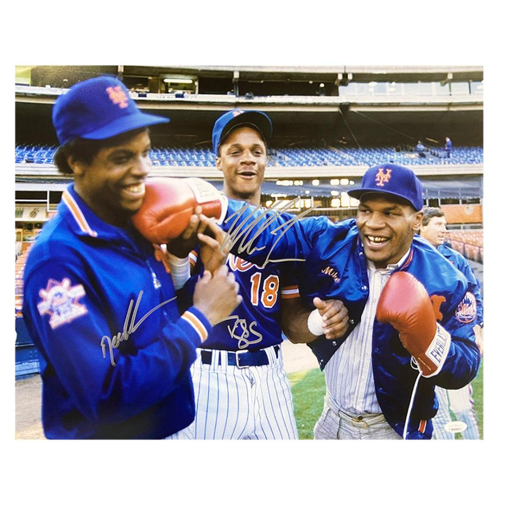 Mike Tyson, Doc Gooden & Darryl Strawberry Signed 16x20 Photo (JSA ...