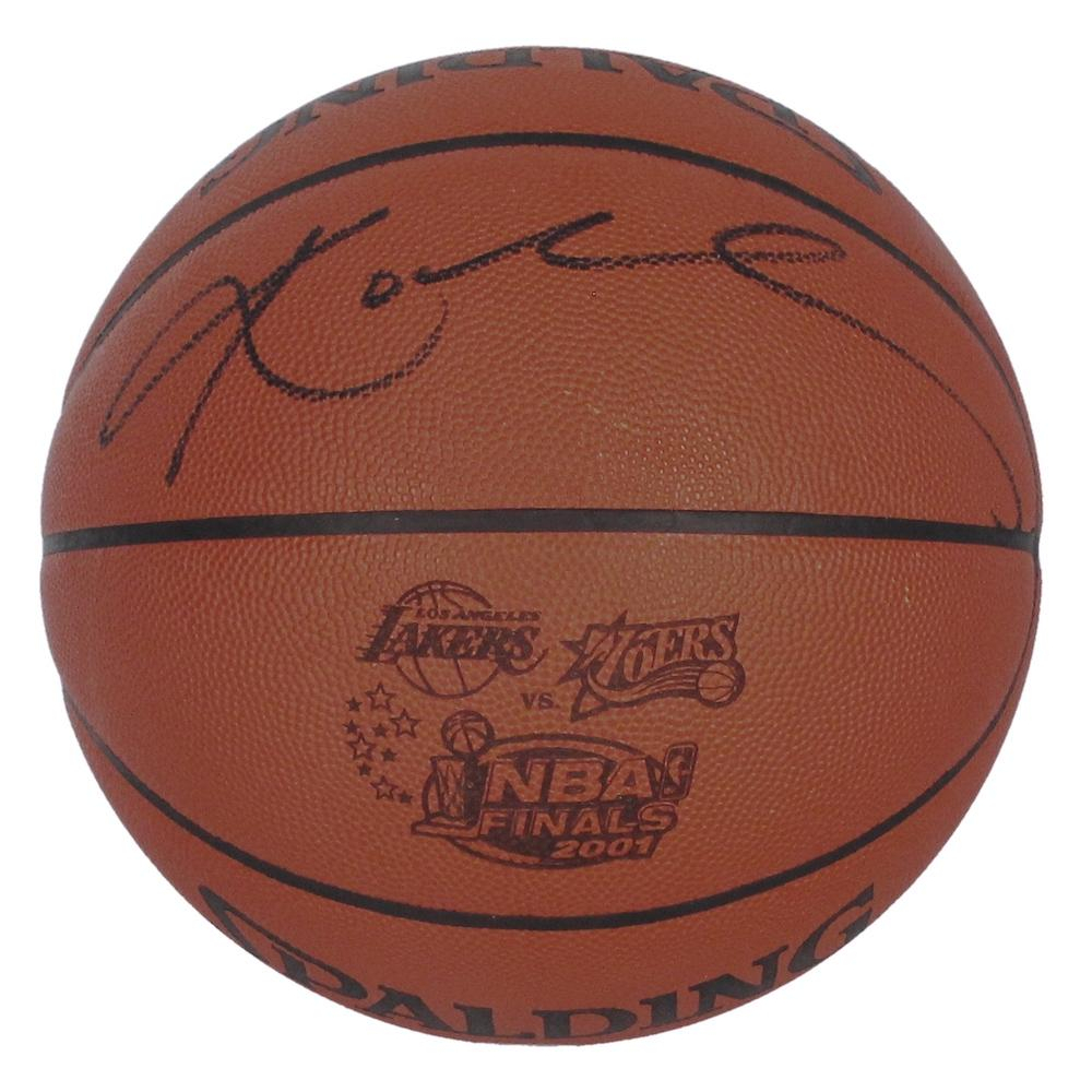 Kobe Bryant Signed 2001 NBA Finals Logo Official Game Basketball (PSA ...
