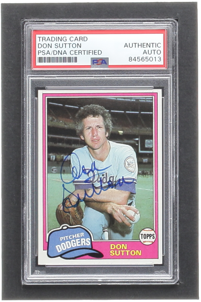 Don Sutton Signed 1981 Topps #605 (PSA) | Pristine Auction