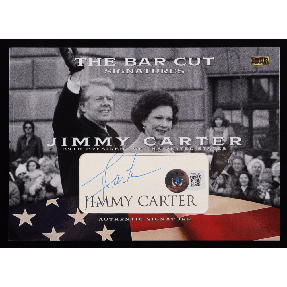 Jimmy Carter 2022 The Bar Cut Autographs #JC9 #7/10 (Beckett ...