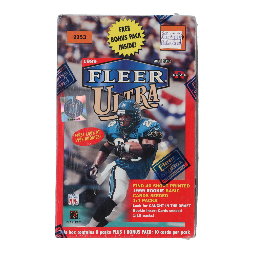 1999 Fleer Ultra Football Wax Box with (9) Packs | Pristine Auction