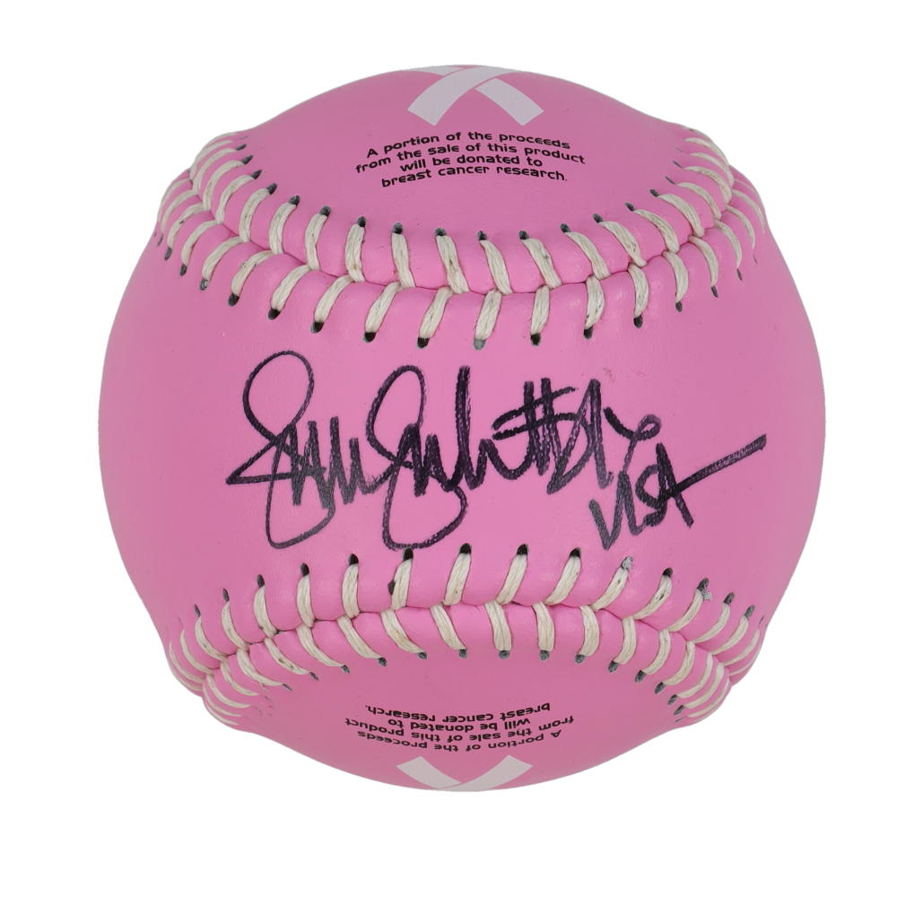 Jennie Finch Signed Softball Inscribed "USA" (Leaf) | Pristine Auction