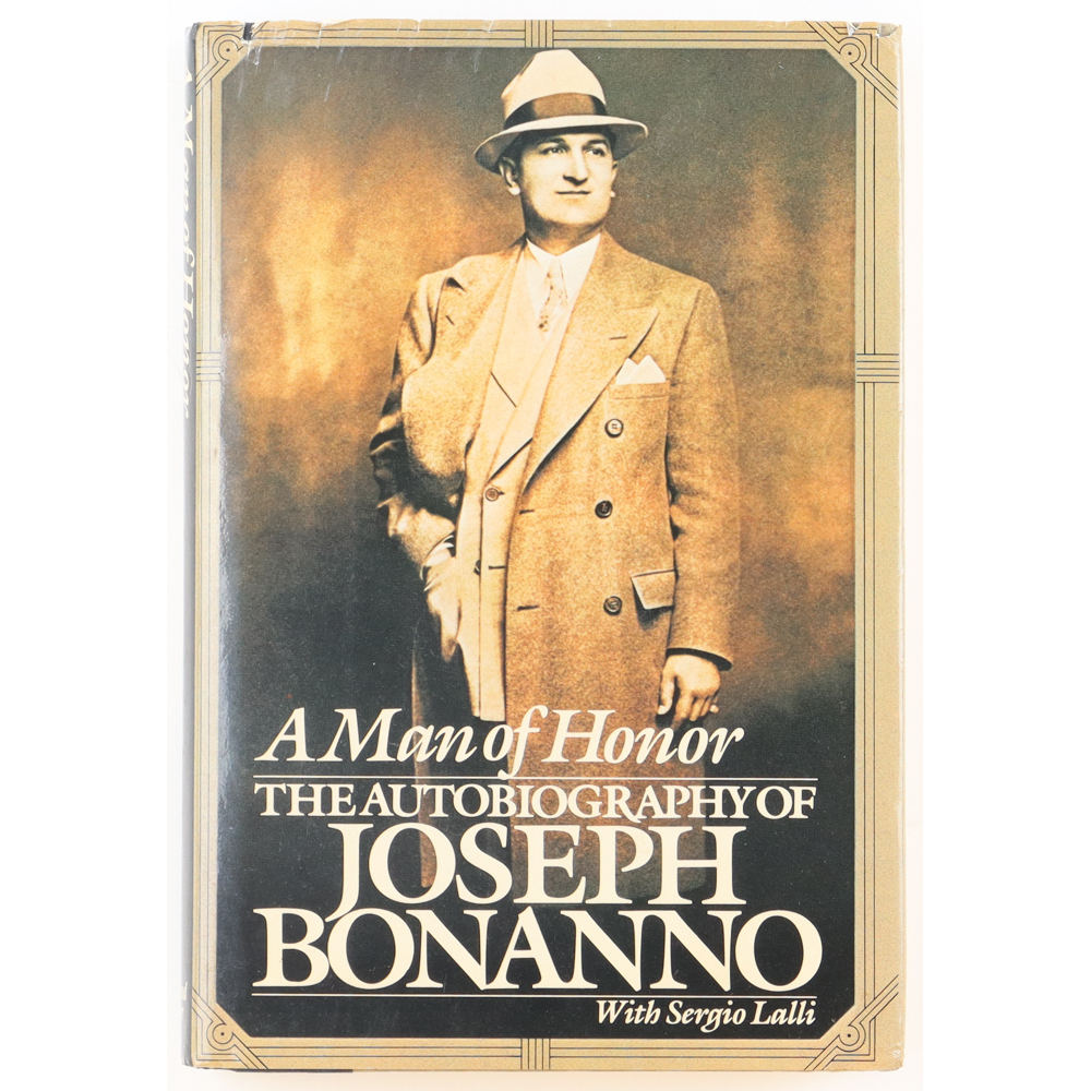 Joseph Bonanno Signed "A Man Of Honor" Hardcover Book With Extensive Inscription (PSA ...