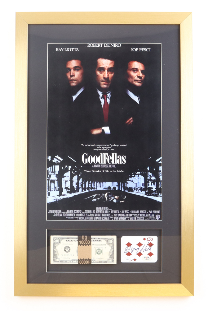 Henry Hill Signed "Goodfellas" Custom Framed Playing Card Pack with ...