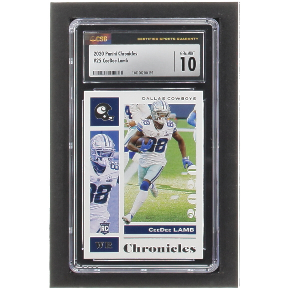 CeeDee Lamb 2020 Panini Chronicles #25 RC (CSG 10) | Pristine Auction