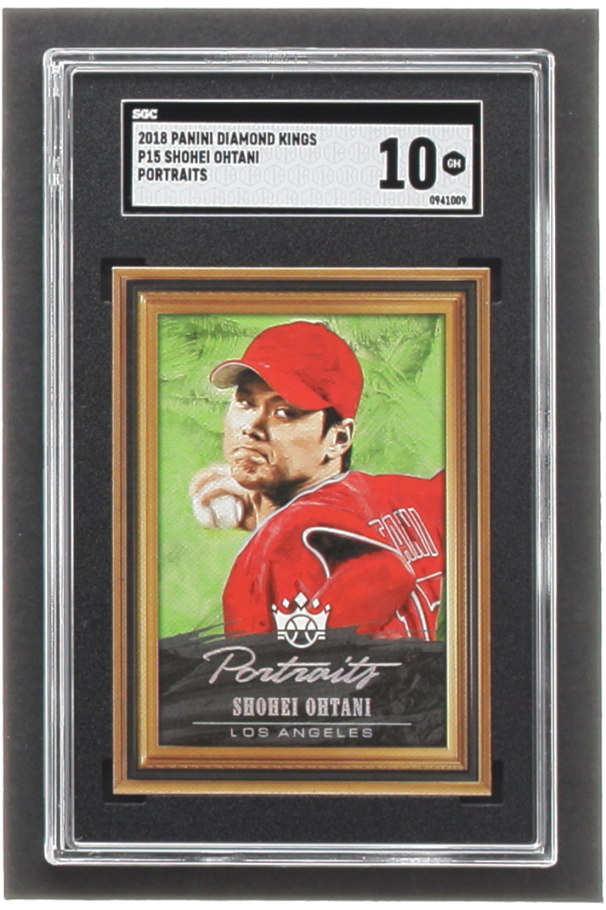 Shohei Ohtani 2018 Diamond Kings Portraits #15 RC (SGC 10) | Pristine ...