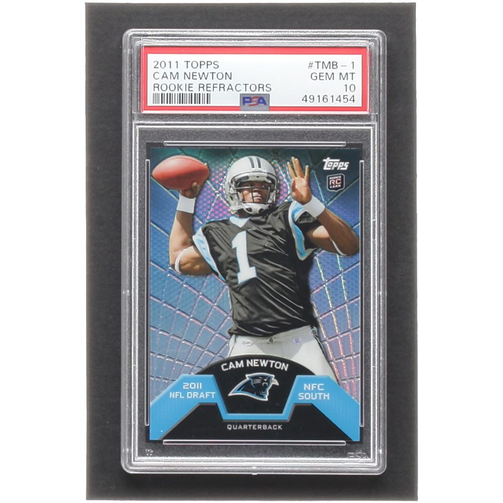 Cam Newton 2011 Topps Rookie Refractors #TMB1 RC (PSA 10) | Pristine ...