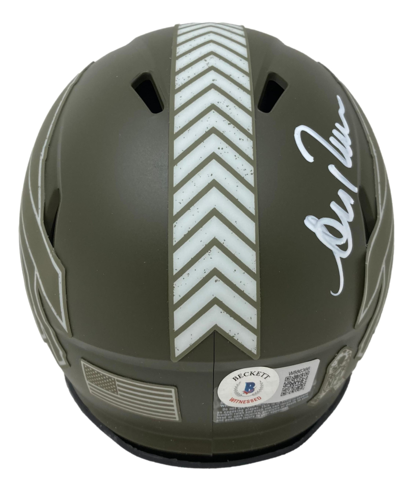 Andre Reed Signed Bills Salute to Service Alternate Speed Mini Helmet ...