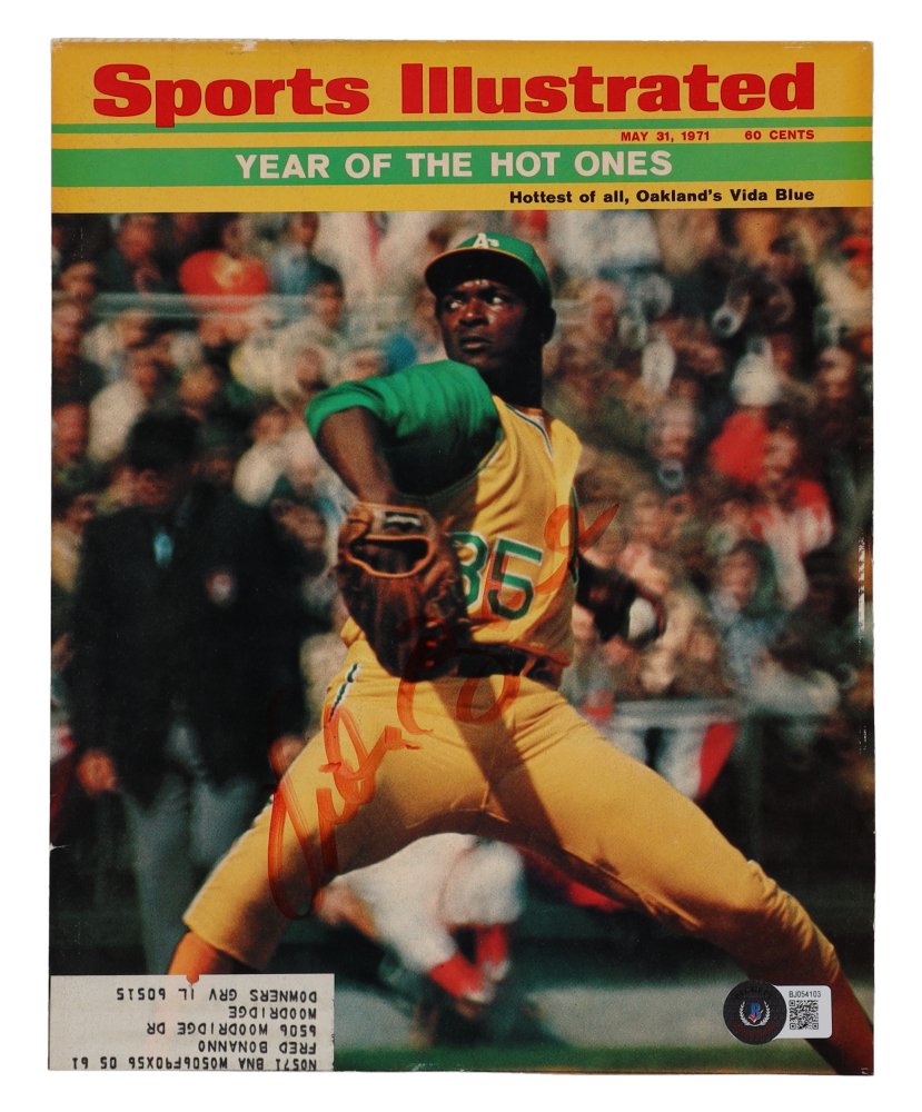Vida Blue Signed Athletics 1971 Sports Illustrated Magazine Cover (Beckett) | Pristine Auction