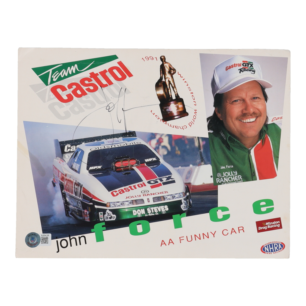John Force Signed 8x10 Photo (Beckett) | Pristine Auction