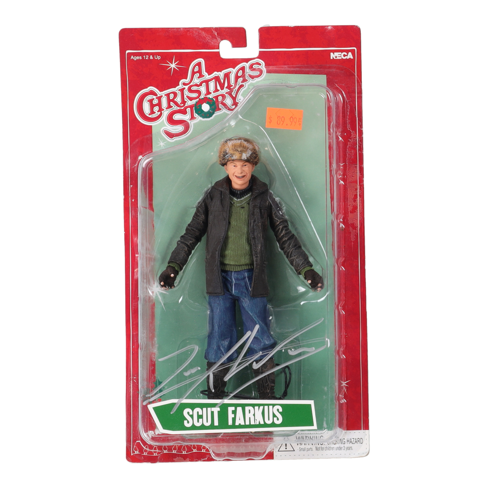 Zack Ward Signed "A Christmas Story" Scut Farkus Action Figure (Beckett ...