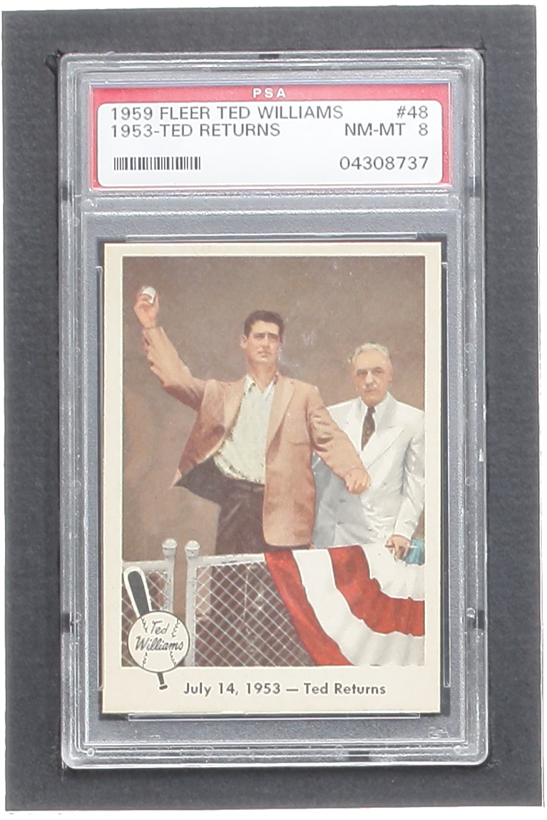 Ted Williams 1959 Fleer Ted Williams #48 1953 Ted Returns (PSA 8 ...